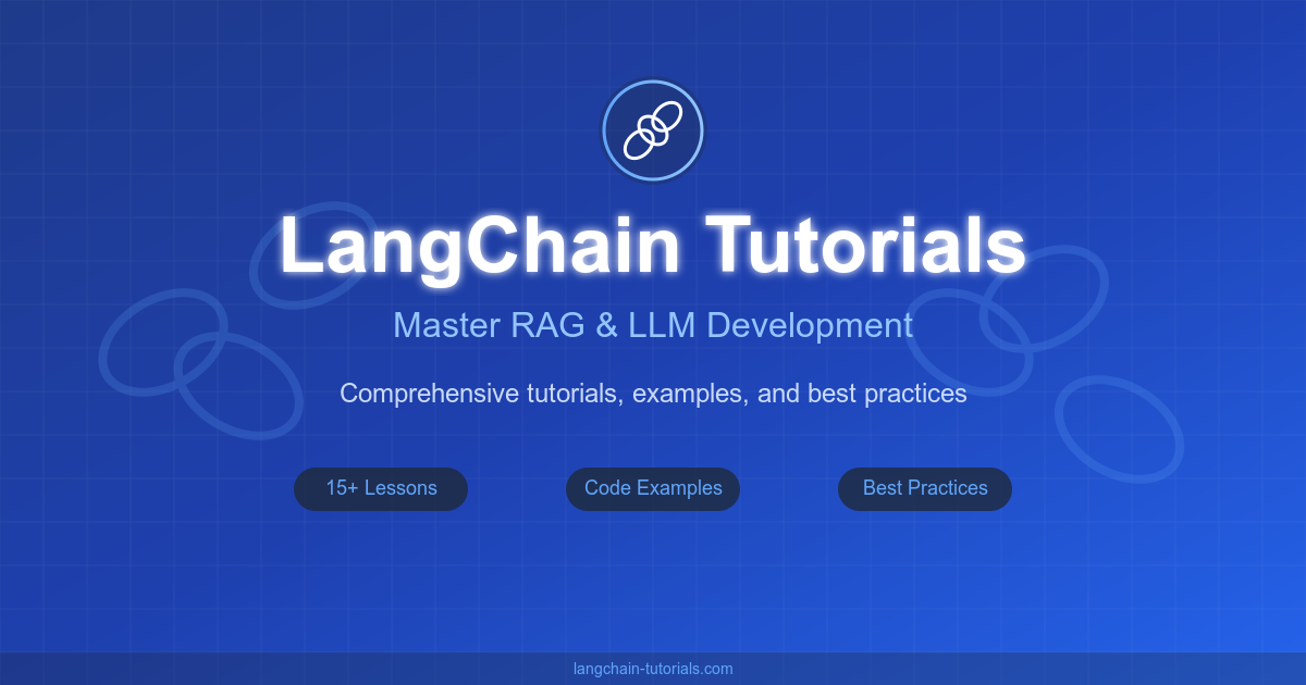 LangChain Tutorials - Learn LangChain, RAG & AI Development Step-by-Step